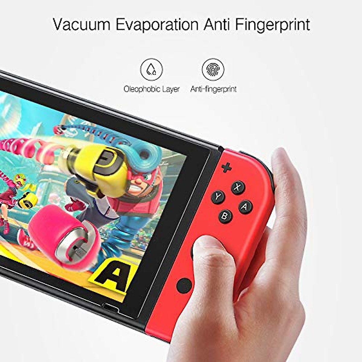 PERFECTSIGHT Anti Blue Light Anti Glare Tempered Glass Screen Protector Compatible with Nintendo Switch OLED 7 inch, [Eye Protection] [Great Gaming Experience] - Matte Clear Anti Fingerprint 1 Pack