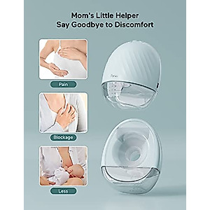 Hands-Free Breast Pump, Paruu Wearable Breast Pump Model X2 with 2 Modes & 5 Levels, Electric Portable Breast Pump, Discreet & Rechargeable, Long Battery Life, 17/21/25mm Flange (2 Count (Pack of 2))