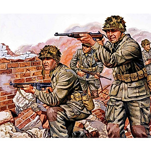 Airfix A00751 WWII US Troops Figures 1:72 Military Soldiers Plastic Model Kit, (Pack of 48)