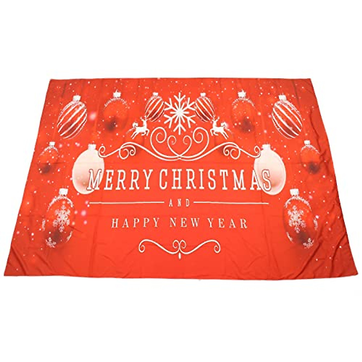 CHICIRIS Christmas Door, Polyester Material Light Weight Foldable Portable Garage Door for Backdrops (400 * 180cm)