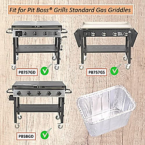 40-Pack Grease Pan Liners Replacement Parts for Pit Boss 2/3/4 Burner Ultimate Griddles and The Country Smokers Portable Griddle