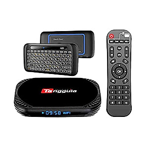 Tanggula X5 Tv Box Android Media Player Device 2022 | Mini Backlit Wireless Keyboard Adjustable Full Panel Touchpad | Fast Speed Dual Band WiFi | 128GB Storage |4k / 8k Ultra HD Voice Activated Remote