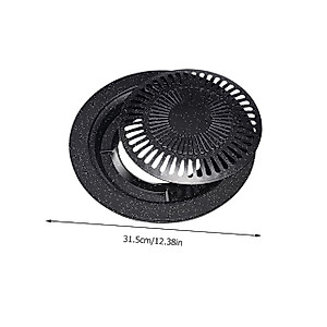 LABRIMP Round Enamel Baking Tray and Frying Pan Creative Double Roasting Bakeware for Home Cooking Compatible with Air Fryers Ideal for Baking and Grilling