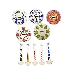 Vaveren 5 Pieces Wrist Yarn Ball Holder Crochet Yarn Holder on Wrist Yarn Storage Yarn Dispenser for Knitting Supplies DIY Sewing Crochet Enthusiast