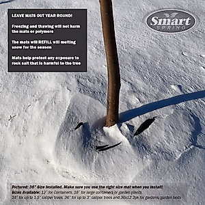 SteadySpring 24" Smart 30-Day Tree Watering Mat - AUTO Refills with RAIN and Slow Releases As Plant Needs - for Root Balls 11" - 15" Dia Slow Release Technology Prevents Over and Under Watering (1)