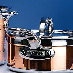 Hestan - CopperBond Collection - 100% Pure Copper Sauce Pan, Induction Cooktop Compatible, 1.5 Quart