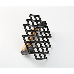 HAWOK Cast Iron Pre-Seasoned Grill Press with Wood Handle set of 2…