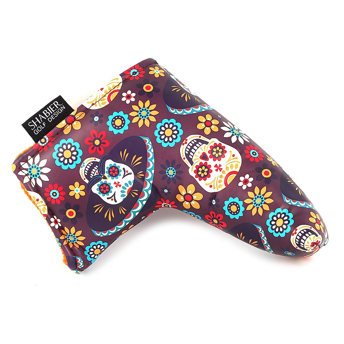 SHABIER Golf Putter Cover Skull Design Headcover for Blade Golf Putter Head Cover