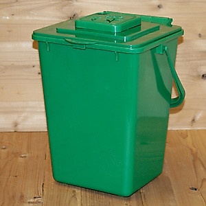 Exaco ECO 2000 Kitchen Compost Pail, 2.4 Gallon, Basic Green