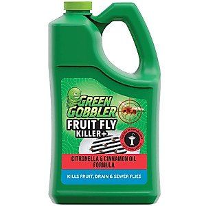 Green Gobbler Fruit Fly Goodbye Gel Drain Treatment | Drain Fly Killer | Fruit Fly Killer | Drain Flies Treatment | Fruit Flies Treatment | Drain Fly & Fruit Fly Eliminator (1 Gallon)