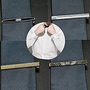 Jstyle Tie Clip and Cufflink Set For Mens Tie Bar Clips Cufflinks Shirt Wedding Business With Gift Box