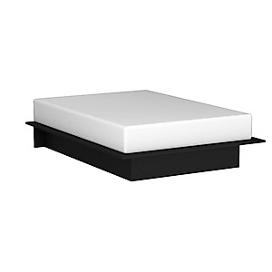 South Shore Step One Platform Bed Pure Black, Contemporary