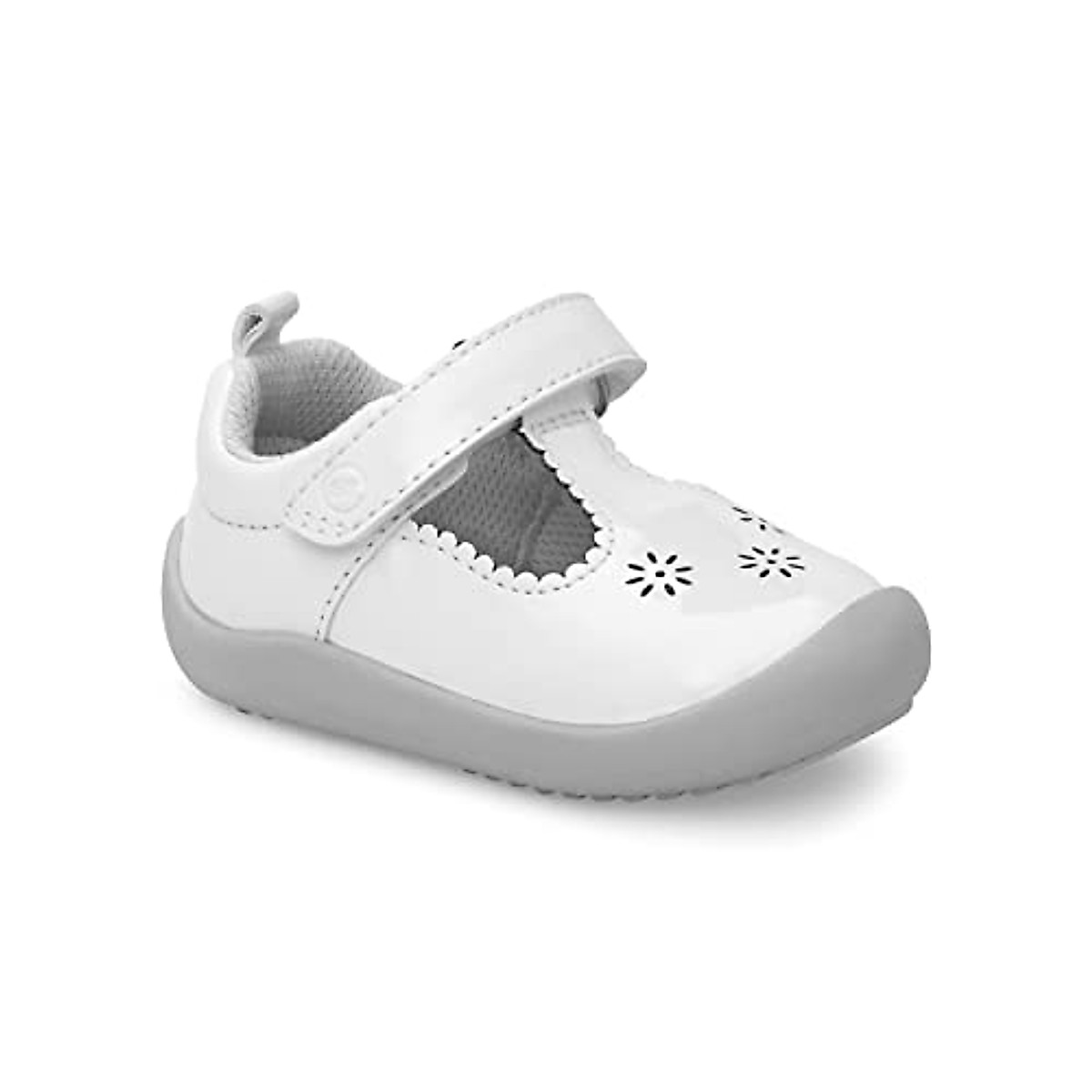 Stride Rite 360 Girls Cheyenne Mary Jane Flat, White, 5 Toddler US