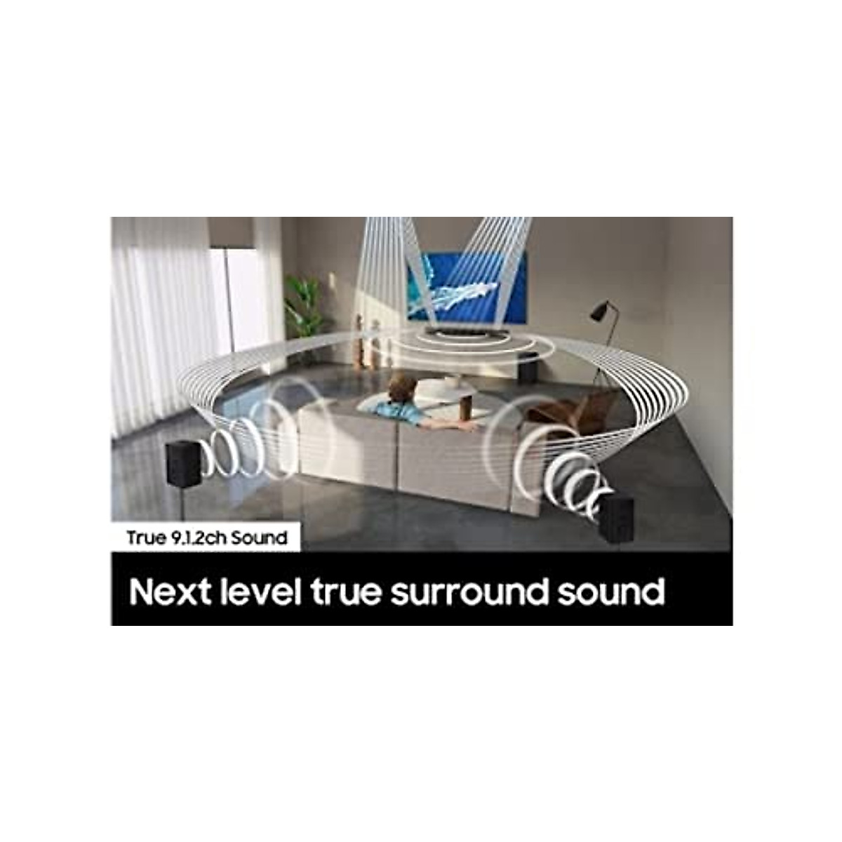 Samsung HW-Q910B 9.1.2ch Soundbar with Subwoofer and Rear Speakers with a Walts SOUNDBAR-Mount for Compatible Soundbars Under 15lb (2022)(Used)