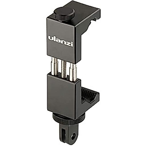 Ulanzi Aluminum 1/4'' Phone Tripod Mount for iPhone 13 Pro Max X 8 Samsung Smartphones with Adapter Mount for Gopro Hero 10 9 8 Session Xiaomi Yi 4K SJCAM SJ4000 Eken H9 Action Camera Accessory