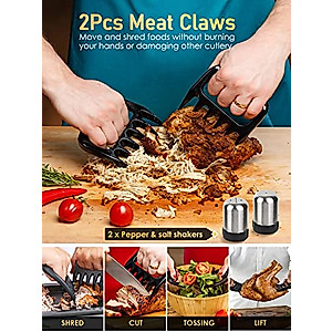 31Pcs Grill Accessories BBQ Tools Set with Storage Apron, Stainless Steel Grill Utensils Set BBQ Accessories Gift for Men Women, Perfect for Camping Backyard Barbecue