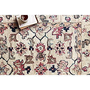 Loloi II Elka Collection ELK-02 Ivory/Multi, Transitional 7'-9" x 9'-9" Area Rug