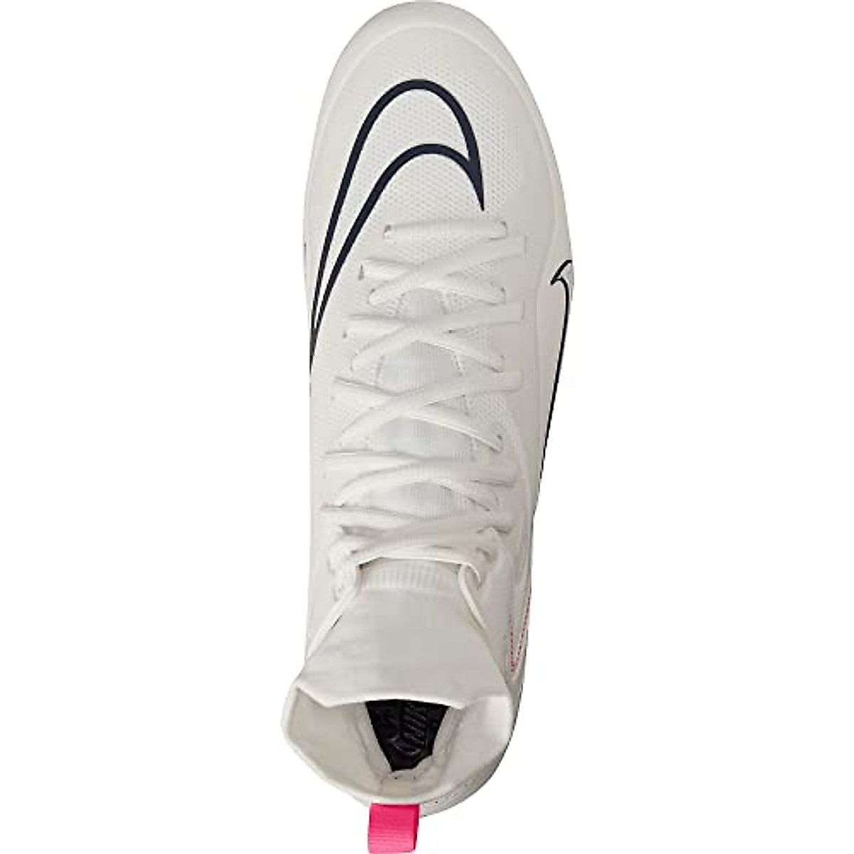 Nike Alpha Huarache 8 Elite CW4440-116 Sail/Hyper Pink/Laser Blue/White Men's Lacrosse Cleats 10.5 US