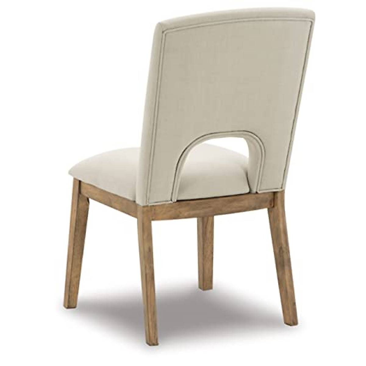 Signature Design by Ashley Dakmore Dining Upholstered Side Chair, 2 Count, Light Brown & Beige
