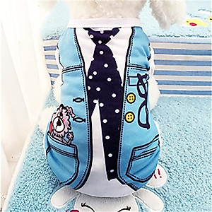 HOUKAI Cartoon Puppy Vest Summer pet Clothes Suitable for Puppy pet Clothes Clothing (Color : D, Size : XLcode)