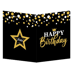 party greeting Jumbo Birthday Card Giant Guest Book Happy Birthday Party Decorations Supplies Gifts for Office Women Men Co-Worker -Large 14 x 22 inches