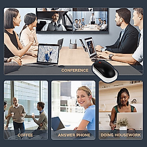 YEPLING Mouse Jiggler, Undetectable Mouse Mover Shaker Simulator for Computer Laptop Awakening, Keeps PC Active, No Software, Driver-Free with USB C to USB Adapter