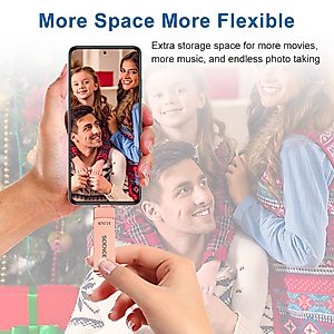 SCICNCE USB 3.0 Flash Drive 512GB Intended for iPhone, USB Memory Stick External Storage Thumb Drive Photo Stick Compatible with iPhone, Android and Computer (Rose Gold)