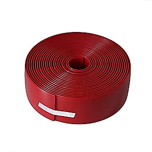 KOMORAX RED 2" Wide 20' Length Chair Vinyl Strap Strapping for Patio Lawn Garden Outdoor Furniture Matte Finish Color