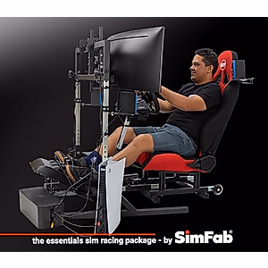 OpenWheeler GEN3 Racing Wheel Simulator Stand Cockpit Black on Black | Fits All Logitech G923 | G29 | G920 | Thrustmaster | Fanatec Wheels | Compatible with Xbox One, PS4, PC Platforms