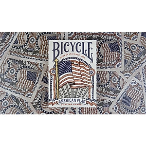 Bicycle American Flag Poker Size Standard Index Playing Cards - 1036202,10 years old and up