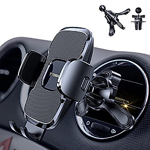 TORRAS Phone Holder for Car [Vertical & Circle Friendly] Universal Stable Car Phone Mount Air Vent Sturdy Hook Automobile Cradle Fits for iPhone 14 13 12 11 pro max Samsung S22 S21 Ultra Smartphone