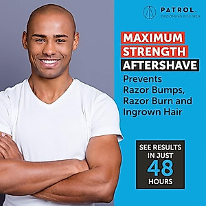 Bump Patrol Maximum Strength Aftershave Formula - After Shave Solution Eliminates Razor Bumps and Ingrown Hairs - 4 Ounces 2 Pack