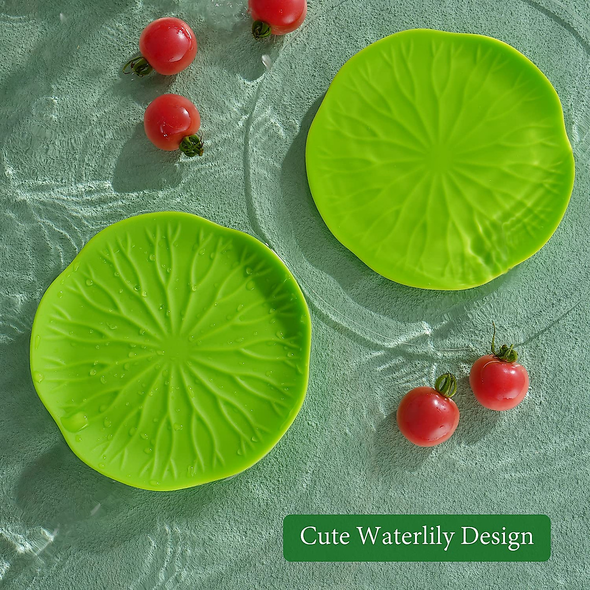 KITCHENDAO Cute Waterlily Silicone Spoon Rest for Kitchen Counter - Ladle Utensil Spoon Holder-Dishwasher Safe- BPA Free High-Quality Material-Gift Idea for Women -1 Pack With Color Box