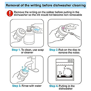 Maymom Screw Lids Aka Travel Caps with Rewritable Sealing Disc Compatible with Avent, Maymom Wide Mouth Bottles; Cap Replace Avent Natural Bottle Sealing Ring and Sealing Disc, 6pcs. (Blue)