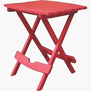 Adams Manufacturing 8500-26-3700 Plastic Quik-Fold® Side Table, Cherry Red