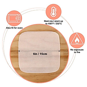 Square Parchment Paper 6x6Inch, Set of 300, Patty Paper,Non Stick Baking Parchment Sheet for Separate Burgers, Cookies When Storing, Freezing and Caramel Candy Wrappers