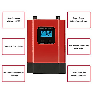 PowMr MPPT 40a Solar Charge Controller 12V 24V 36V 48V Max 2080W 150 Input MPPT Charger w/LCD