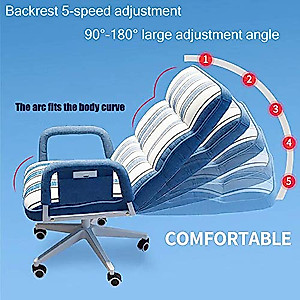 MayNuo Office Chair Gaming Chair Computer Chair Computer Chair Ergonomic,Adjustable Swivel Chair Upholstered Seat Cushion for Adults,High Back Office Chair Lifting Desk Chair with Armrest Soft/Pink/51