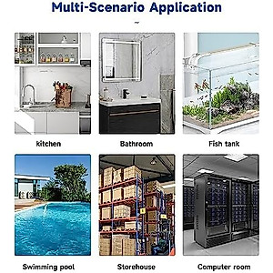IHSENO Zigbee Water Leak Detector with App Alerts, Smart Water Sensor for leaks Requires Zigbee Hub, Monitor Water Leaks for Kitchens,Basements,Bathrooms (1)