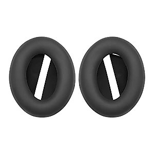 kwmobile TPU Silicone Covers Compatible with Bose Noise Cancelling 700 / NC700 (Set of 2) - Headphone Cover - Black