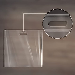 DecorRack 2 XL Zipper Storage Bags, 5 Gallons, 8-Mils Thick Storage Bags with Carry Handle, Heavy Duty For Clothes, Blankets and Closet Organization, 20 x 19 inches (2 Pack)