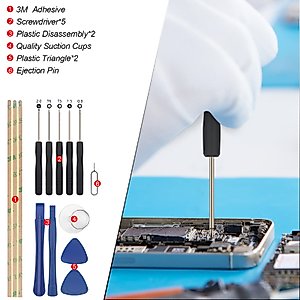LCD Display Replacement for Huawei Y9 2019 Enjoy 9 Plus JKM-LX1 JKM-LX2 JKM-LX3 6.5" Touch Screen Digitizer Full LCD Assembly with Tools (Black, Cog)