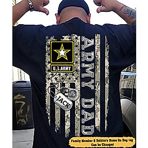 Personalized Proud Army Dad, Mom, Aunt, Sister. US.Army, Military Shirt Army Tshirt for Men, Army Mom Shirts for Women, Veteran Day T Shirt, Veterans Day Gifts Army, Us Army Shirt, Option