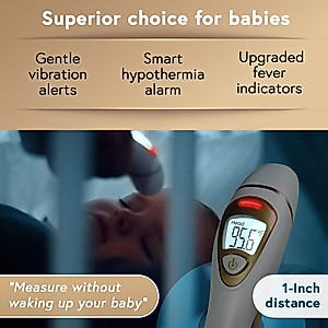 iProvèn Pro Series | Non-Touch Forehead Thermometer with Ear Function | FSA HSA Eligible | Superior Accuracy for Adults, Kids, Babies | Premium Digital Thermometer for Adults and All Ages