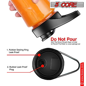 Generic 5 Core Smoothie Blender Personal Blender for Shakes and Smoothies 300W Powerful Food Processor with 20oz Portable Sports Bottle Single Blend Easy To Clean BPA Free 5C 421