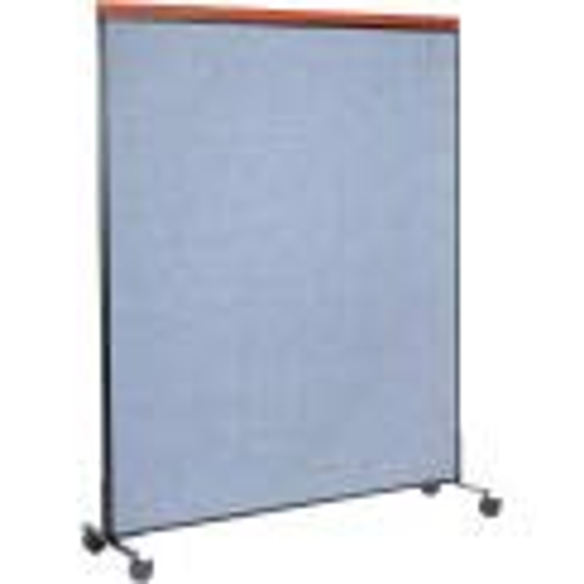 Global Industrial 60-1/4"W x 100-1/2"H Deluxe Mobile Office Partition Panel, Blue