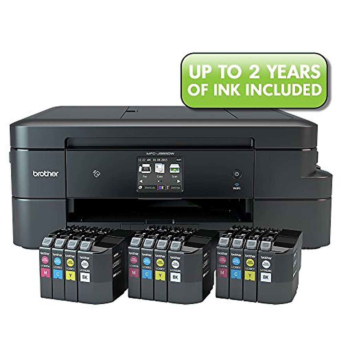 Brother Inkjet Printer, MFC-J985DW XL, Two-Sided Printing, Wireless, Amazon Dash Replenishment Ready, Business Capable Features, Up to 2 Years of Printing Included