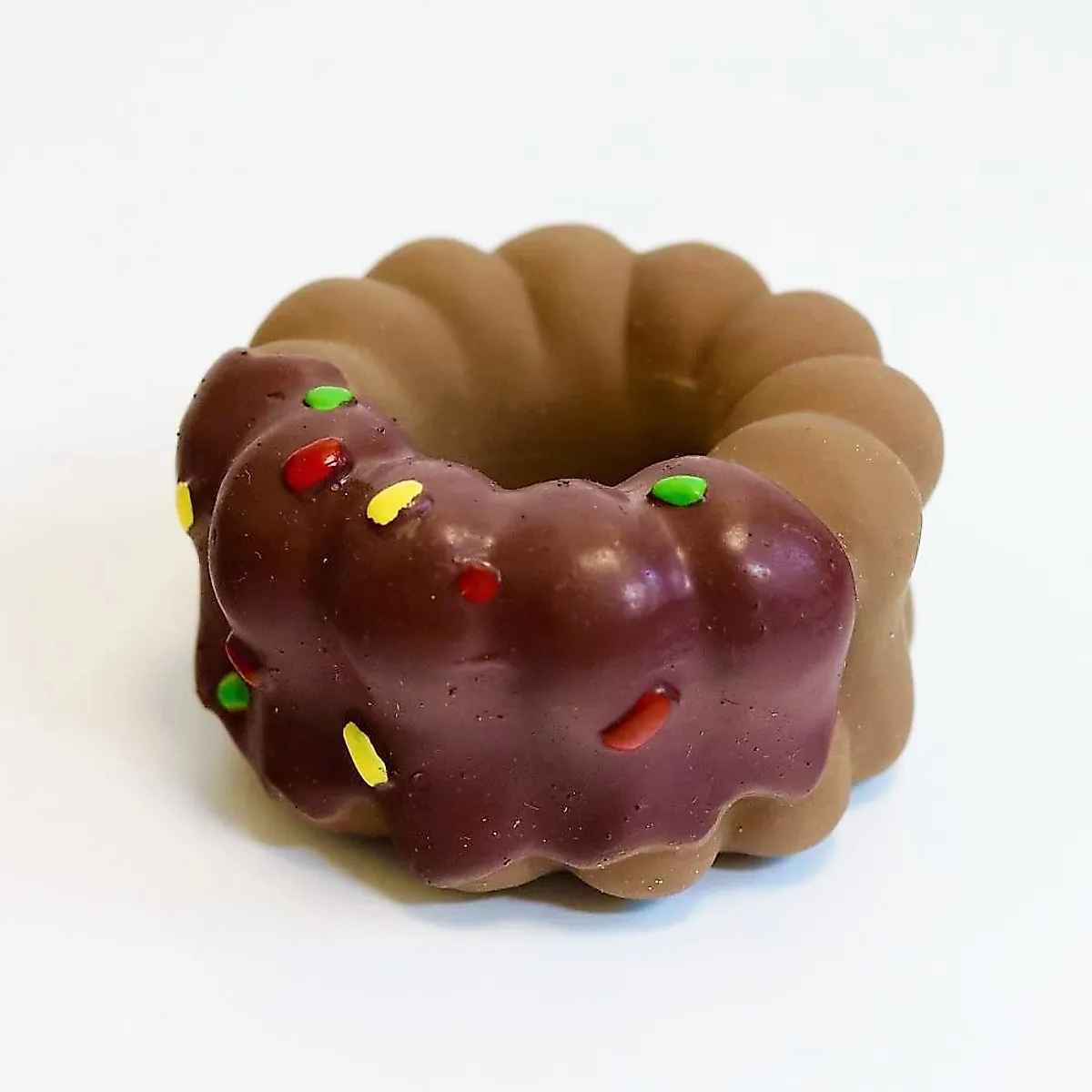 GOSUNY TOYS Latex Dog Toys (2-Pack), Cute Donut Dog Toy, Soft Latex Rubber Dog Toys, Squeaky Dog Toys for Small Dogs