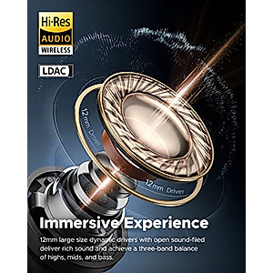 SoundPEATS Capsule3 Pro Wireless Earbuds with Hi-Res and LDAC, 43dB Hybrid Active Noise Cancelling Bluetooth 5.3 Earphones with 6 Mics for Calls, 52 Hours of Playtime, Transparency Mode, Game Mode