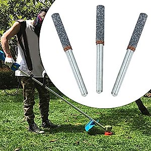Ozgkee Grinding Sharpener, 7x2x1 3Pcs 4Mm 5/32In Diamond Chainsaw Sharpener Burr Stone File Sharpening Tool for Rotating Tool